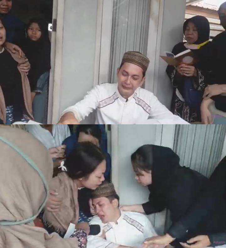 Kiki Farrel Jatuh Pingsan Di Samping Jenazah Ibunda, Isak Tangis Keluarga Pecah