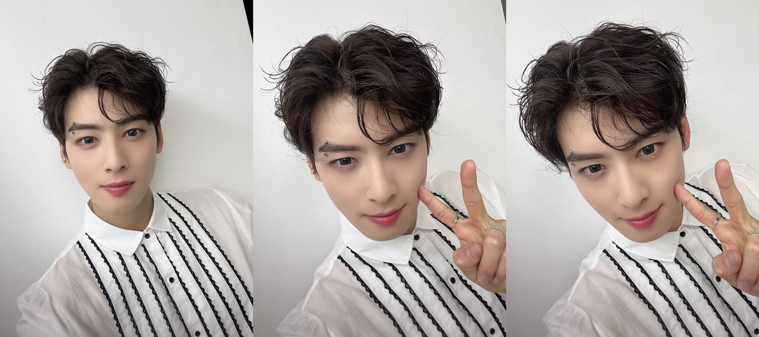 Cha Eun Woo ASTRO Mendadak Minta Maaf di Selfie Perdana Pakai Tindik ...