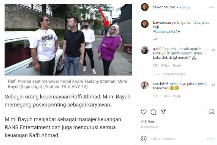 Pesan Citra Kirana Untuk Rezky Aditya, Baju Mimi Bayuh Asisten Raffi ...