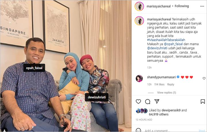 Marissya Icha Ungkap Kebaikan Hingga Perhatian Haji Faisal dan Oma Dewi ...