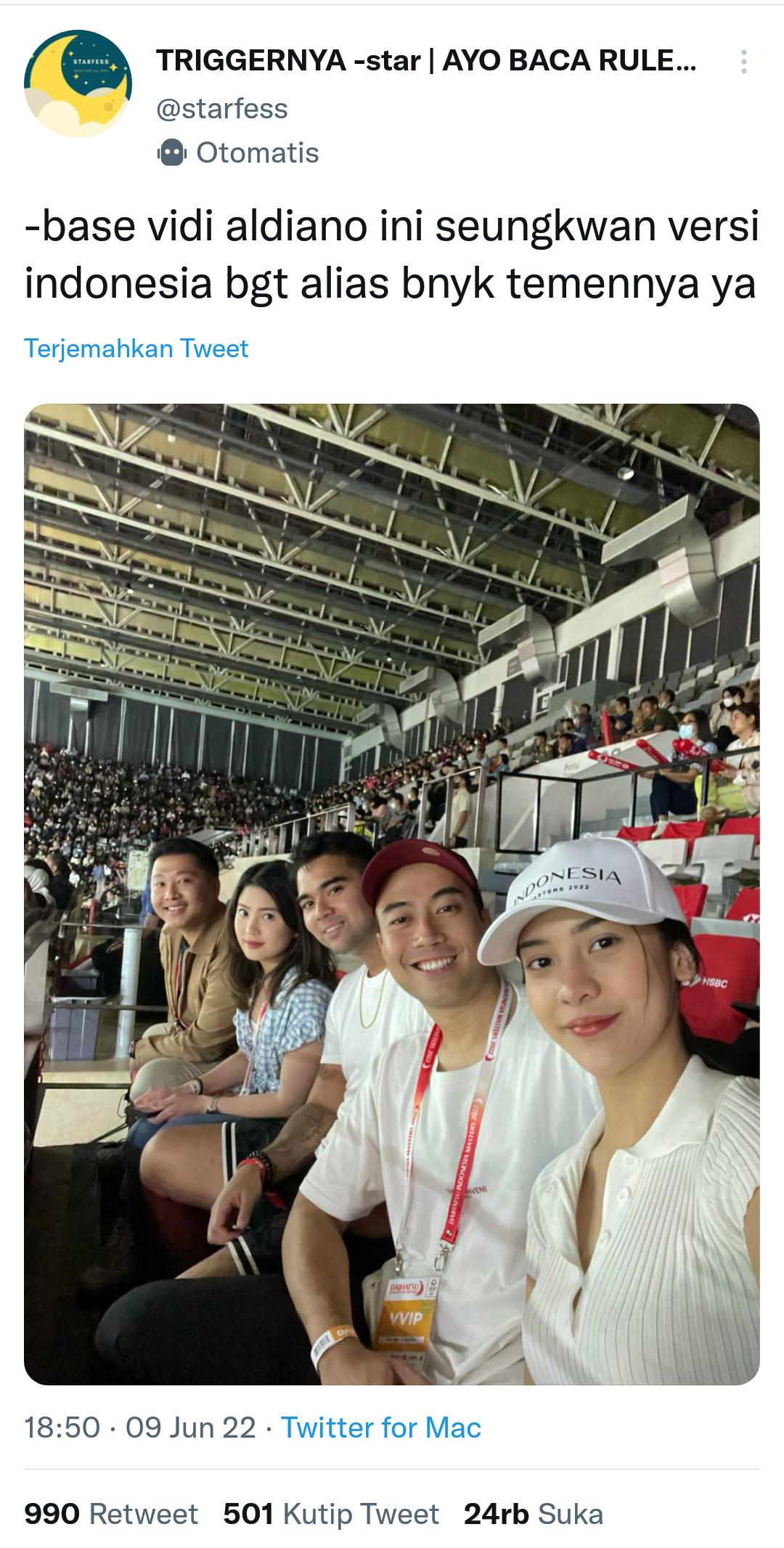 Dibilang Mirip Seungkwan SEVENTEEN, Vidi Aldiano Trending Twitter Bahas Circle Pertemanannya