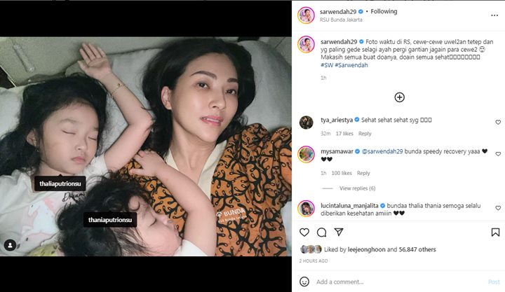 Lagi Di Rumah Sakit, Sarwendah Bagikan Momen Haru Saat Ruben Onsu Tak Ada Di Sisinya