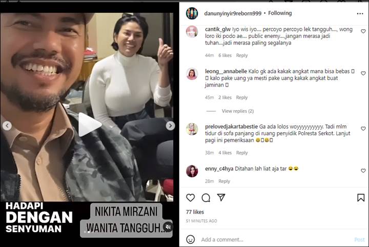 Nikita Mirzani Selfie Bareng Sunan Kalijaga Usai Ditangkap Polisi, Ekspresi Wajah Digunjing?