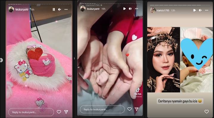 Ria Ricis Bocorkan Bentuk Bibir dan Wajah Baby R, Pose Luwes Bak Model ...