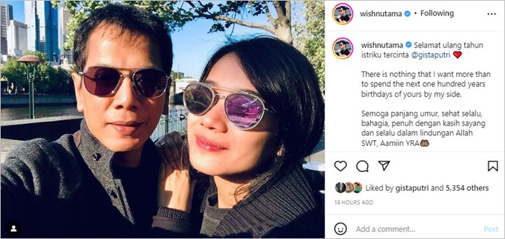 Gista Putri Genap 35 Tahun, Ucapan Manis Dari Eks Istri Wishnutama Ikut ...