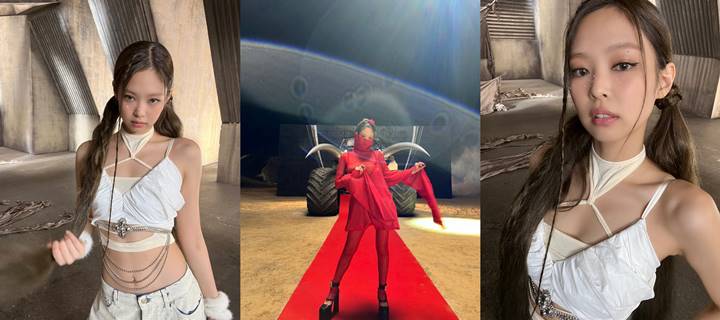 Jennie BLACKPINK Bagikan Potret Kostum untuk MV 'Pink Venom' di Balik Layar