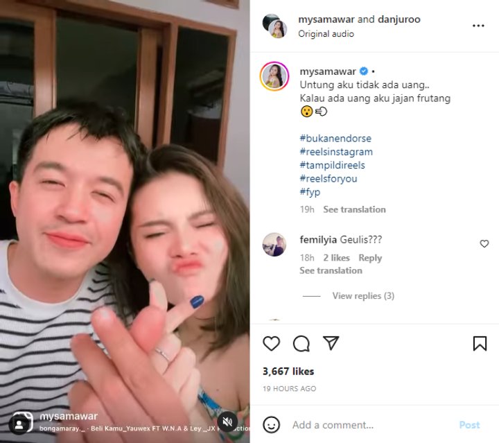 Mawar AFI Pamer Video Bareng Pria Tampan, Pacar Baru?
