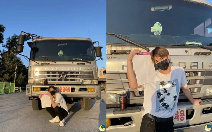 Beda Dari yang Lain, Lee Hangyul BAE173 Pamer Berhasil Dapat SIM Truk ...