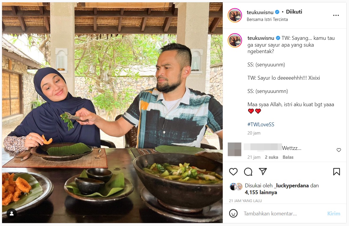 Teuku Wisnu Beber Ekspresi 'Pasrah' Shireen Sungkar Saat Lontarkan Guyonan Ini