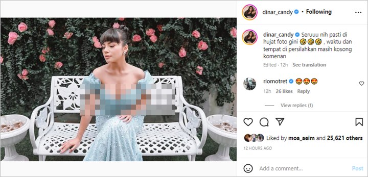Dinar Candy Tantang Netizen Untuk Hujat Postingan Foto Seksinya, Paras Makin Cantik Bikin Salfok