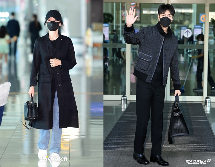 Style Matching Song Hye Kyo & Lee Min Ho Berangkat Hadiri Event Sama ...