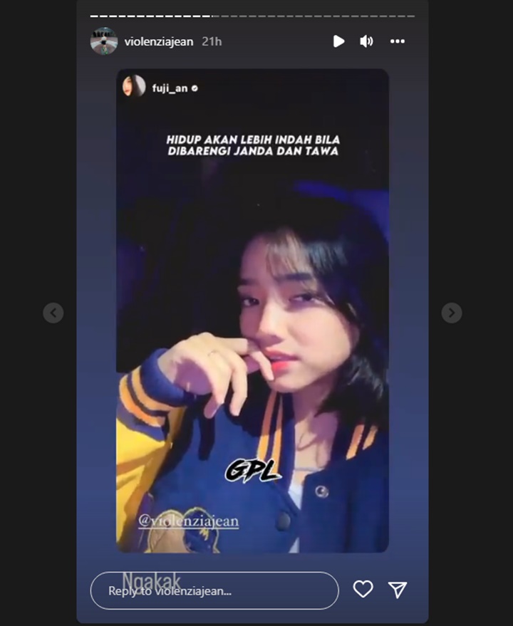 Fuji An Sebut Violenzia Jeanette Janda, Sudah Resmi Cerai dari Rheza ...