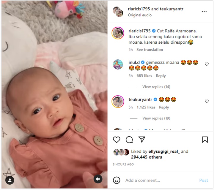 Belum 2 Bulan, Ria Ricis Pamer Baby Moana Respons Dirinya Saat Ajak ...
