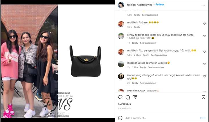 Nagita Slavina Miliki Selera Fashion Mirip Song Hye Kyo, Tas Mini Harga Amit Bikin Menjerit