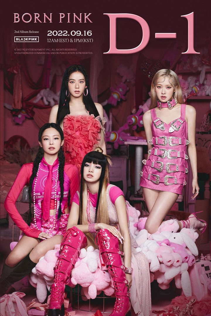 BLACKPINK Tampil Serba Pink di Poster D-1 'BORN PINK', Tuai Tanggapan ...