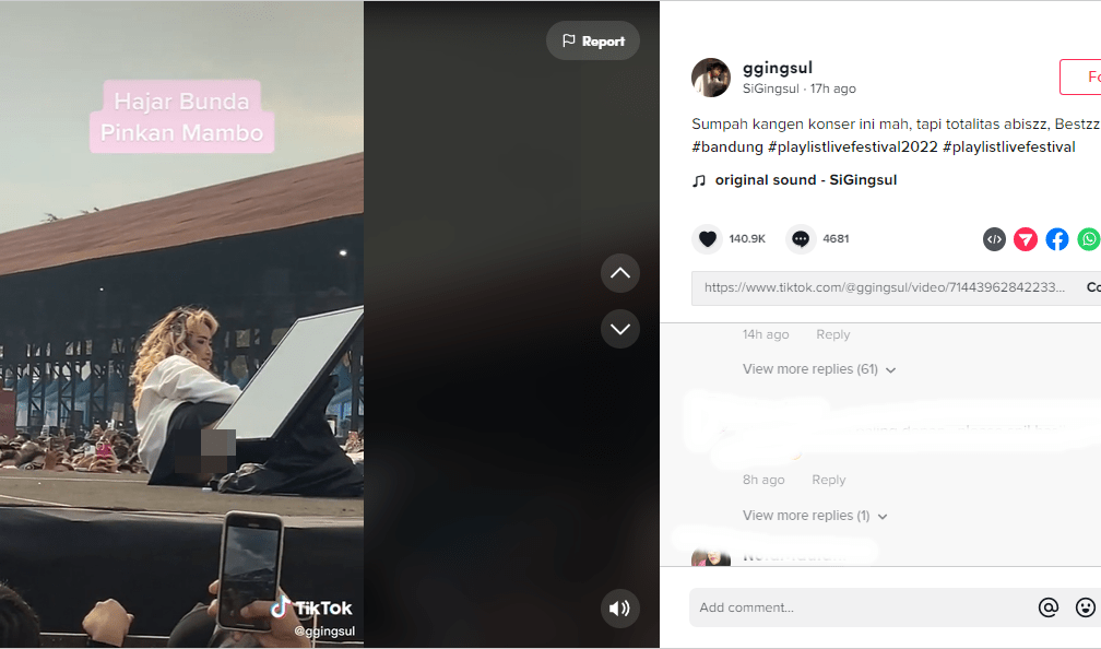 Pinkan Mambo Tiduran Pakai Rok Mini di Panggung Hingga Bagian Ini ...
