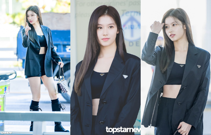 Kompak Berbaju Hitam, Joy Red Velvet dan Sana TWICE Dikomentari Begini ...