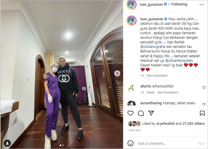 Ivan Gunawan Merasa Dunia Mau Runtuh Ketika BB 185 Kilo, Penampilan ...