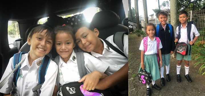 Momen Berangkat Sekolah Bareng