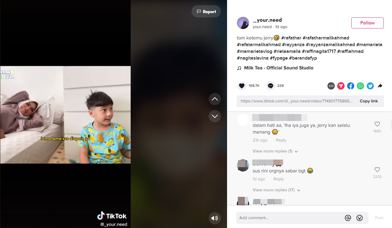 Dikira Akur, Rafathar Ternyata Bak Tom & Jerry dengan Pengasuh Cipung Bikin Ngakak