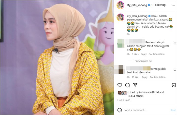 Dulu Tak Diundang Nikah, Aty Kodong Nangis Semangati Lesti Kejora ...