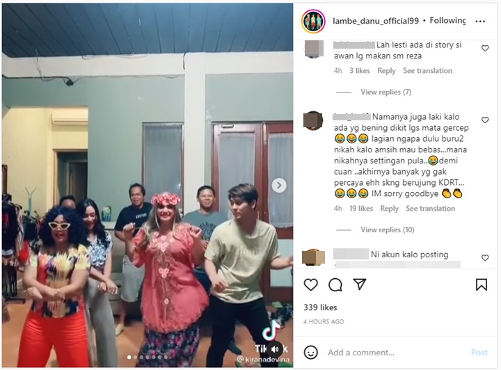 Heboh Isu Selingkuh-KDRT, Video Rizky Billar Disebut Lirik Devina Kirana Saat Joget Jadi Sorotan