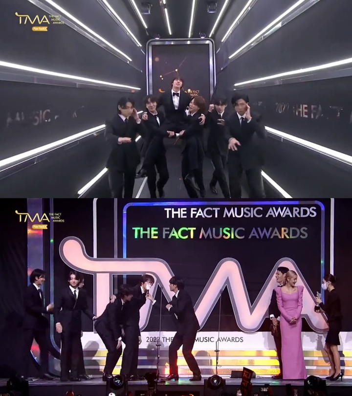 TMA 2022: BTS Heboh Saat Jin Menang Solo, V Paling Iseng