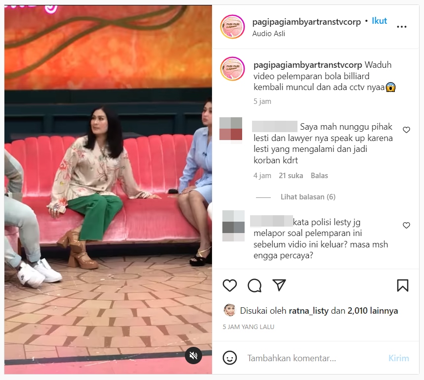 Iis Dahlia Sebut Cewek yang Ada di CCTV Bukan Lesti Kejora