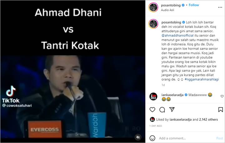 Posan Tobing Bahas Video Jadul Tantri KotaK Debat dengan Ahmad Dhani ...