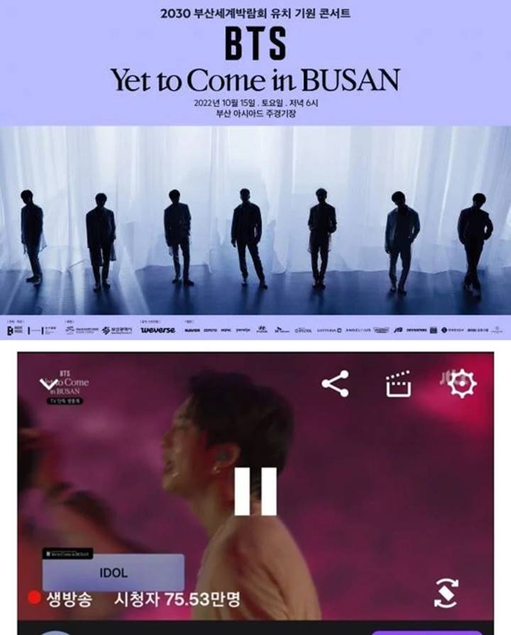 BTS Kumpulkan Penonton Setara Jumlah Penduduk Korea Selatan di Konser 'Yet to Come'