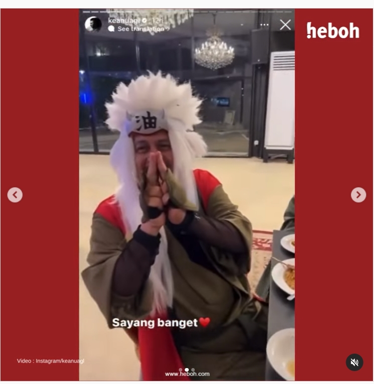 Sayang Anak, Pak Muh Rela Cosplay Jadi Jiraiya di Pesta Ultah Fadil Jaidi