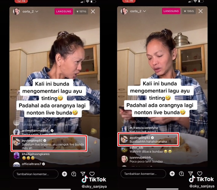 Reaksi Ayu Ting Ting Saat Lagunya Disindir Habis-habisan Oleh Bunda Corla