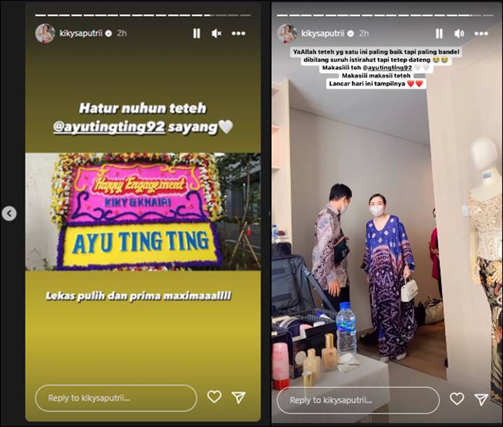 Kiky Saputri Lamaran di Hari Ultah, Ayu Ting Ting Hadir Beri Kejutan Spesial