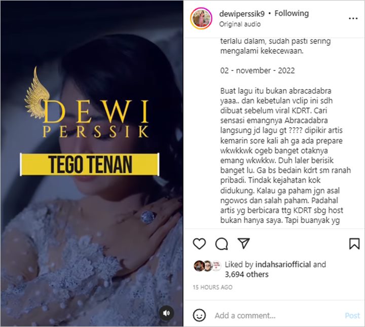 Bakal Rilis Lagu Baru, Dewi Persik Kembali Sentil Habis-Habisan Fans Leslar