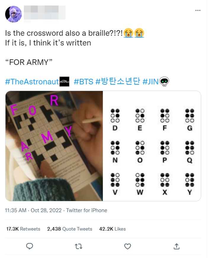 Bucin ARMY, Jin BTS Sisipkan Detail Kecil Penuh Makna di MV 'The Astronaut'