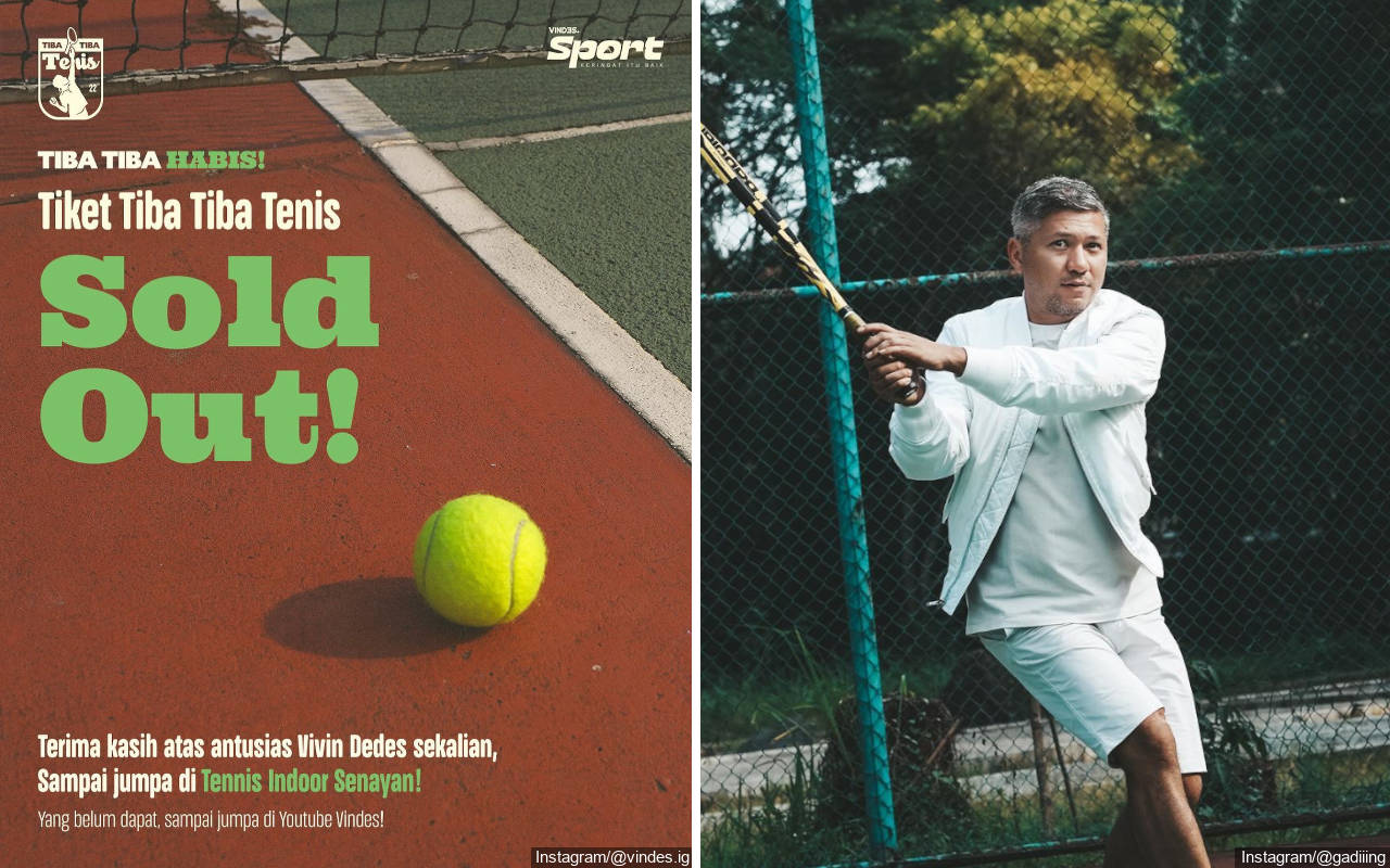 Gokil! Tiket Tiba Tiba Tennis Sold Out dalam 5 Menit, Gading Marten ...