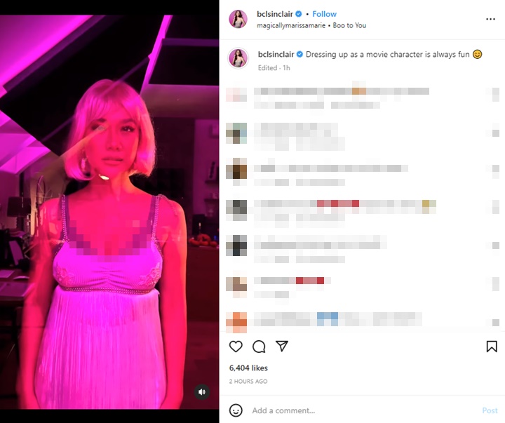 Bagian Perut BCL Bikin Salfok, Aksi Cosplay Jadi Karakter Film Manglingi