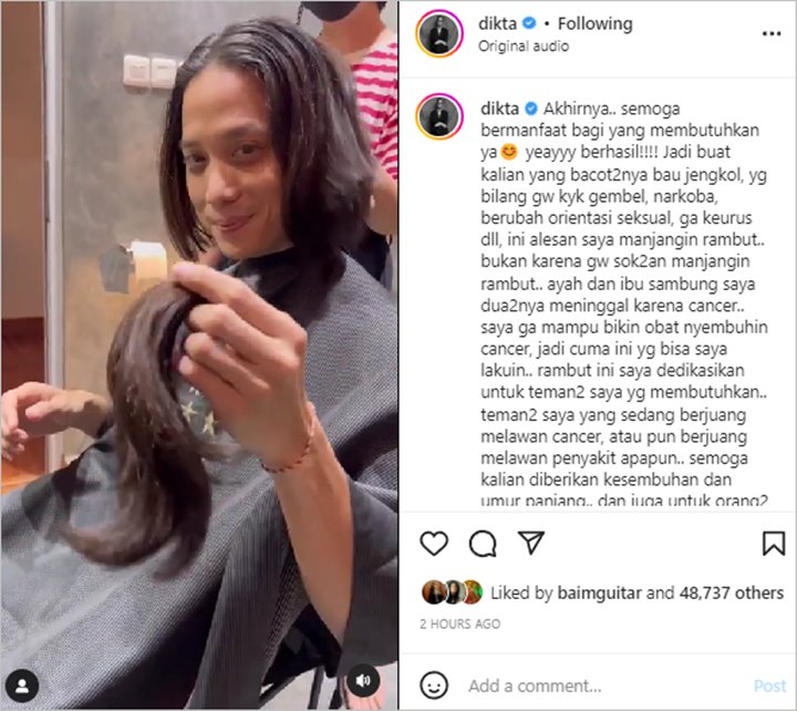 Dikta Akhirnya Potong Rambut Gondrong, Skakmat Telak Imej Gembel Hingga ...