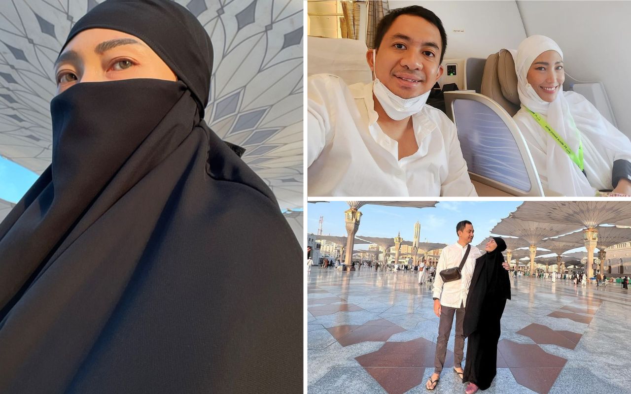 8 Potret Ayu Dewi dan Regi Datau Umrah Di Tengah Isu Miring, Mesra ...