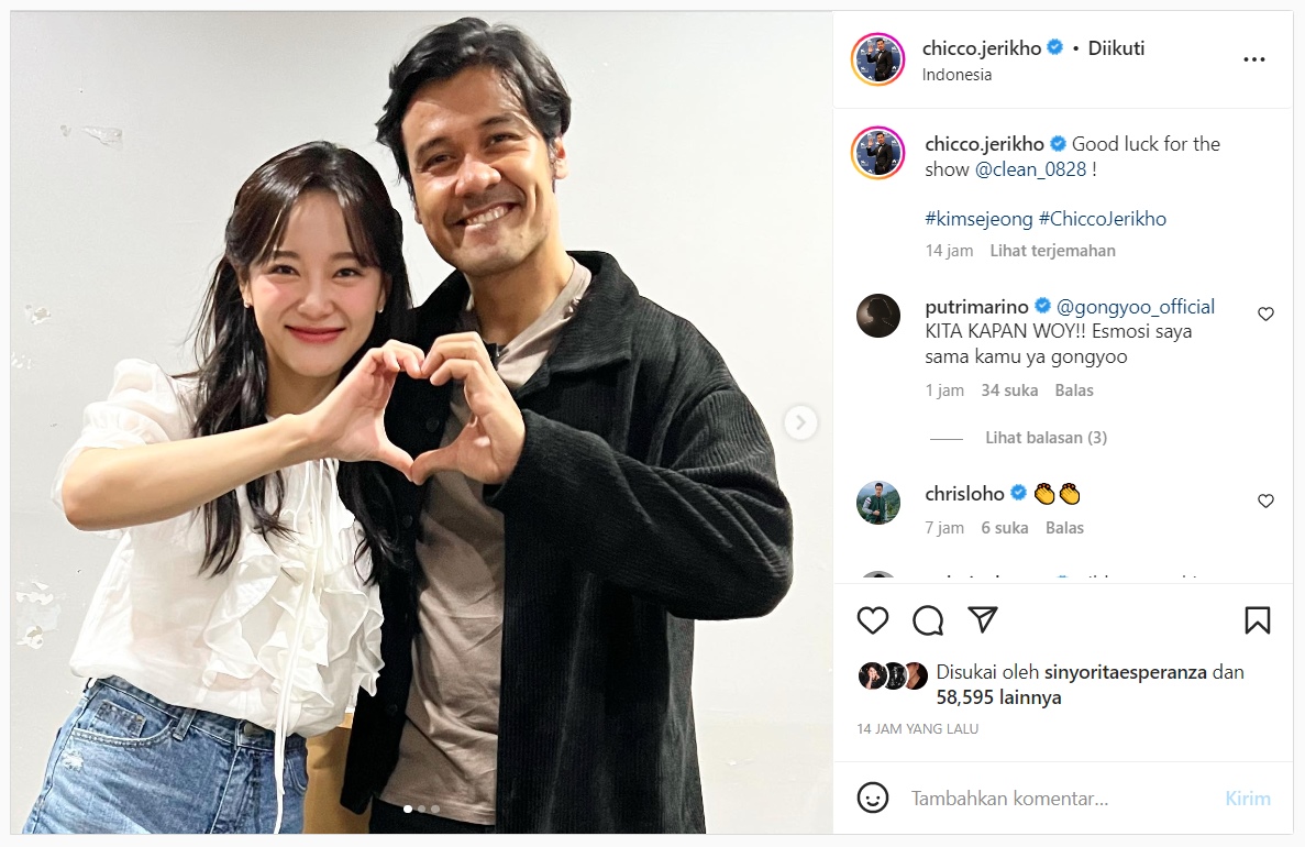 Putri Marino Kesal ke Gong Yoo usai Chicco Jerikho dan Kim Sejeong Pose Love