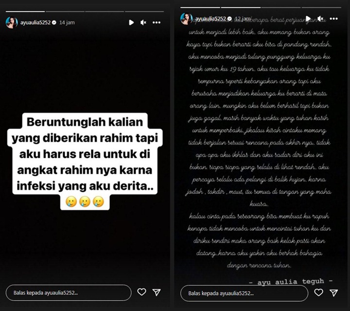 Rahim Ayu Aulia Diangkat, Penyebab Terungkap