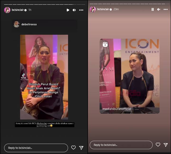 Bunga Citra Lestari Bantah Hamil Gegara Perut Buncit, Nangis di-Body ...