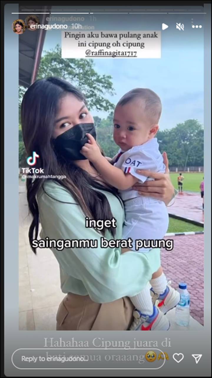 Erina Gudono Ngakak Usai Rayyanza Cipung Digoda Jadi Saingan Berat Kaesang