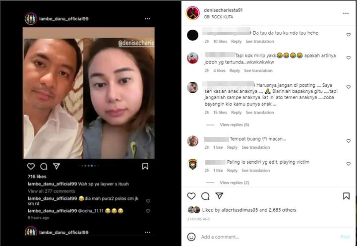 Denise Chariesta Mendadak Pamer Foto Dirinya Dijejer Suami Ayu Dewi, Kemiripan Wajah Disorot