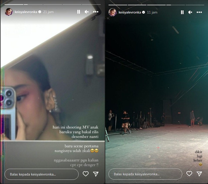 Keisya Levronka Ngaku Nangis Hingga Dua Kali di Scene Pertama MV Terbaru