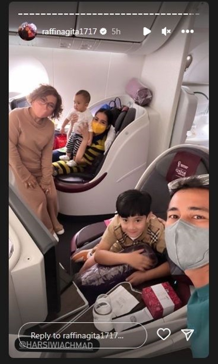 Raffi Ahmad Boyong Nagita Slavina dan Dua Anaknya ke Qatar untuk Nonton Piala Dunia