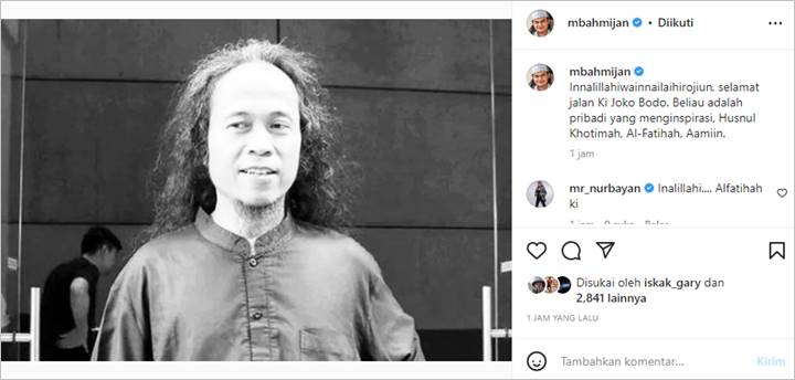 Berduka, Mbah Mijan Sanjung Ki Joko Bodo Sebagai Sosok yang Menginspirasi