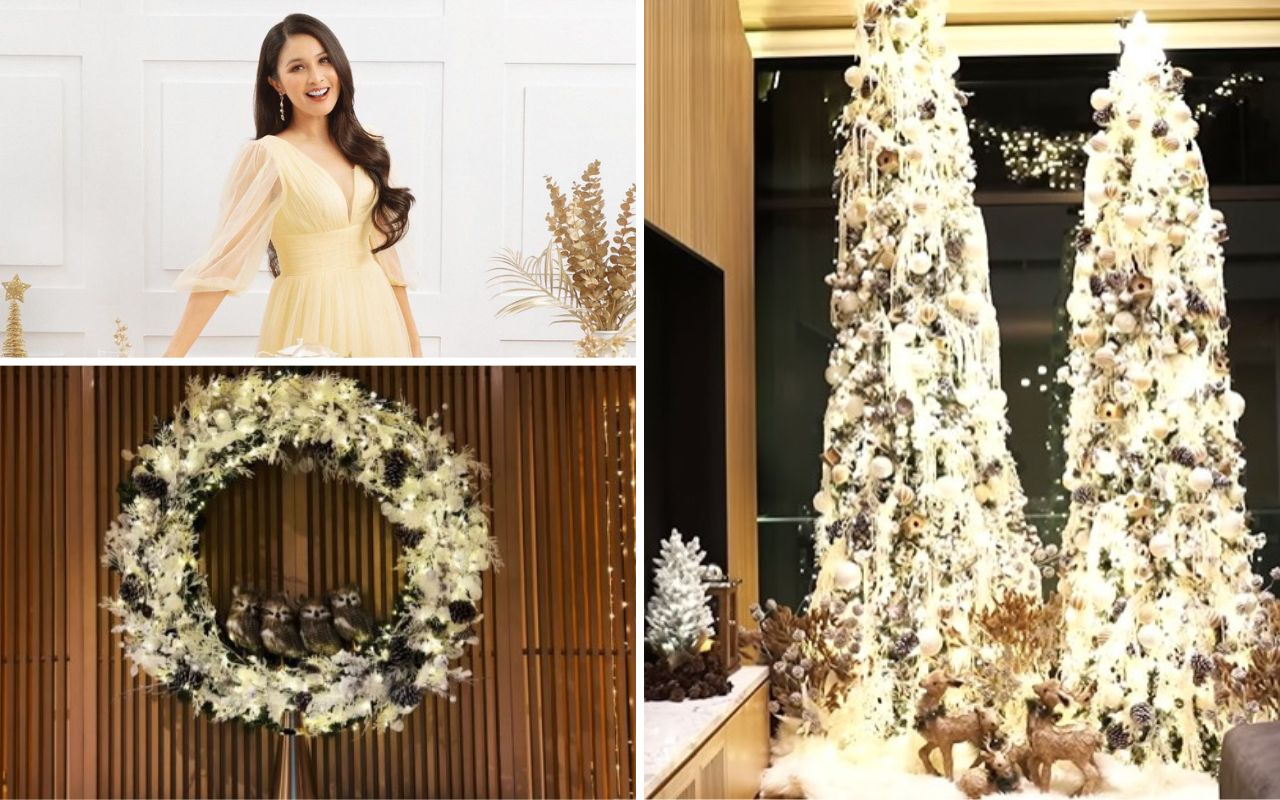 8 Potret Dekorasi Natal Di Rumah Sandra Dewi Yang Bertema Rustic, Mewah ...