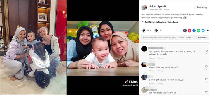 Juluki Rayyanza Cipung 'ATM', Sus Rini Unggah Video Full Senyum Bikin Gemas