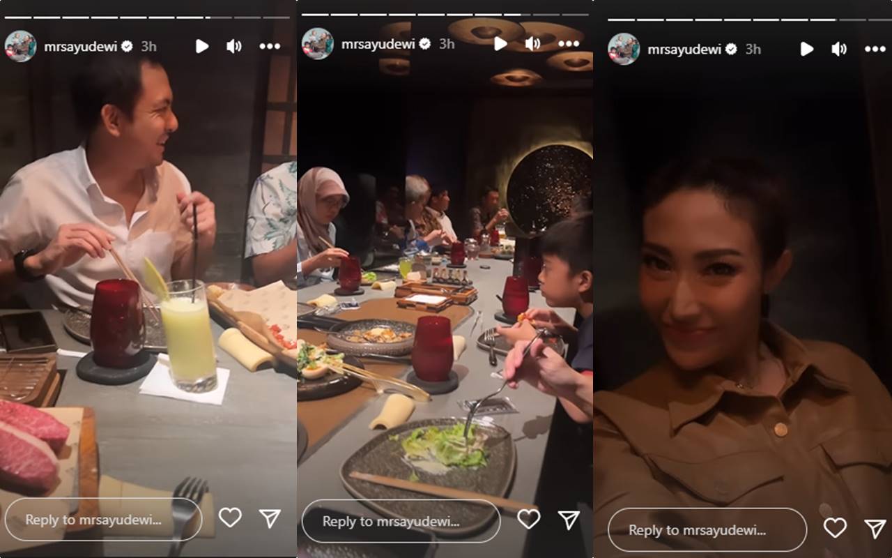 Ayu Dewi Pamer Senyuman Renyah Suami Usai Denise Chariesta Pajang Foto Rebahan Regi Datau